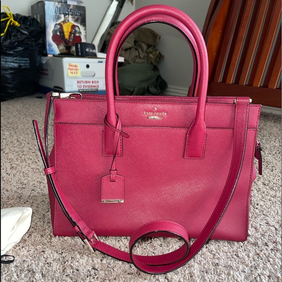 kate spade | Bags | Large Raspberry Kate Spade Handbag | Poshmark